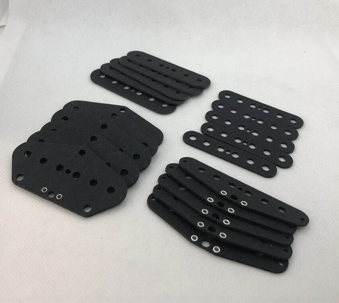 Telecaster pickup flatwork for pickup makers black 5 sets for .187" Ma ...