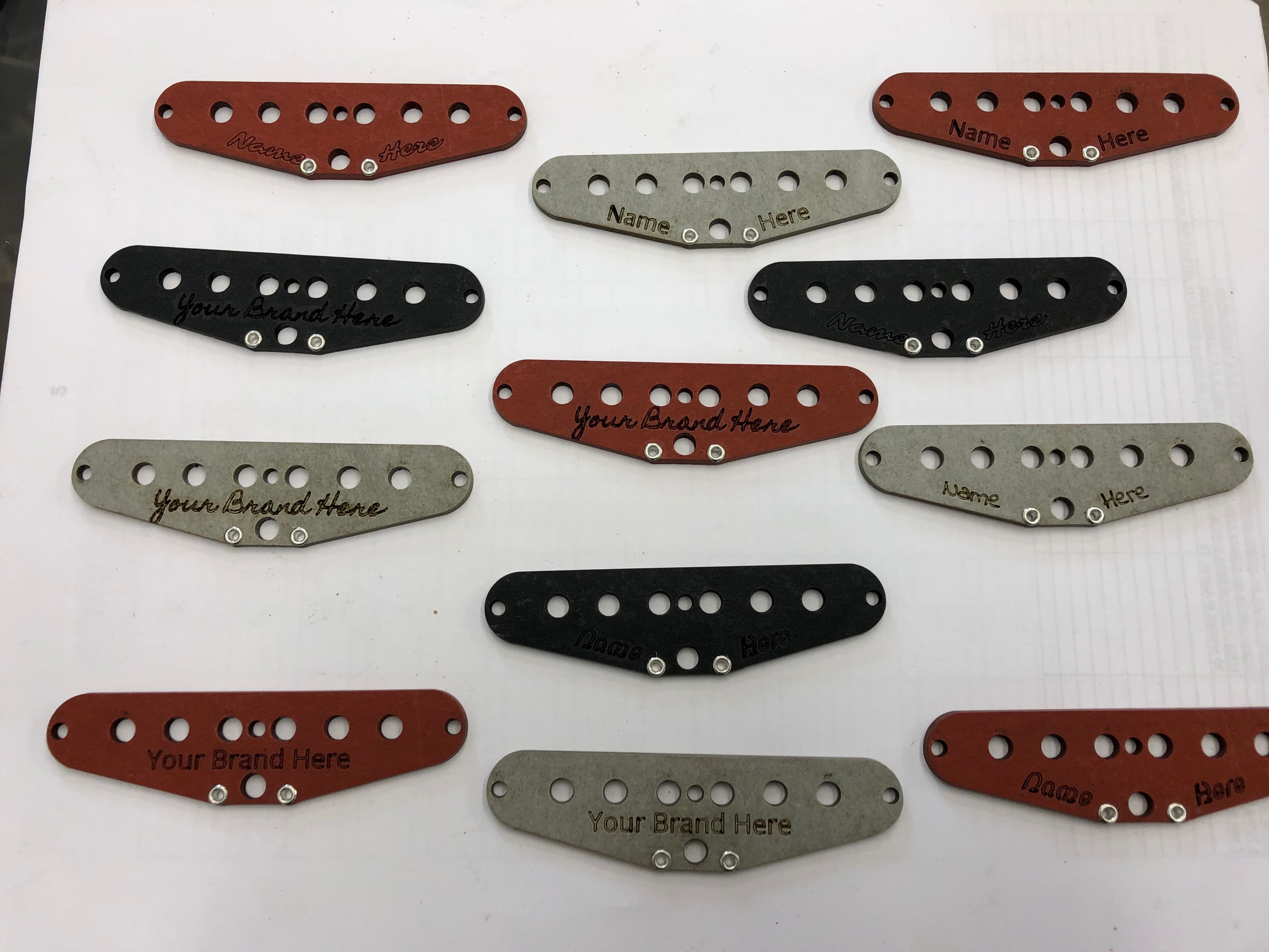Custom Engraved Strat Bobbins 30 piece – Pickup Winders